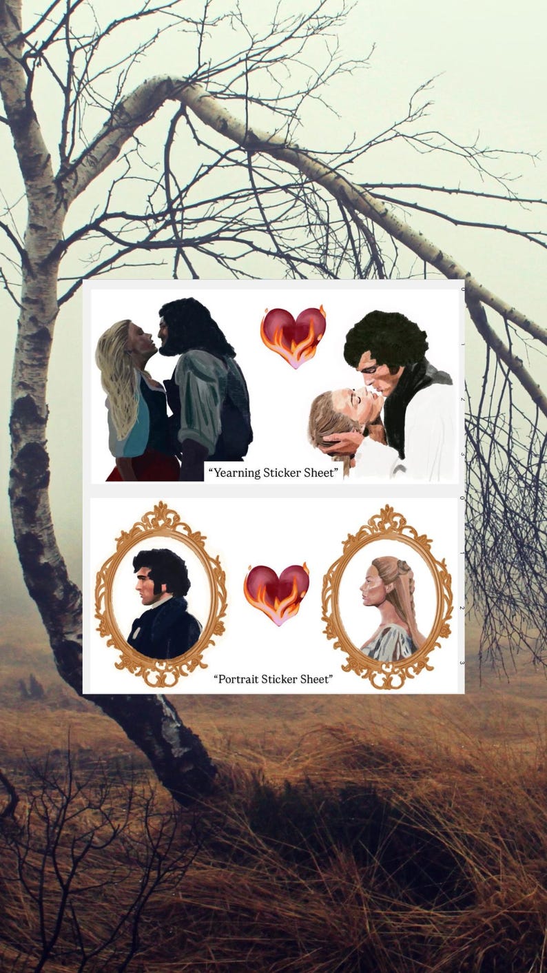 Wuthering Heights Sticker Sheet – Hand-painted Literary Art for ...