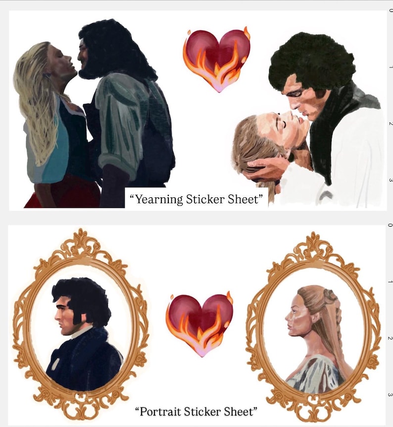 Wuthering Heights Sticker Sheet – Hand-painted Literary Art for ...