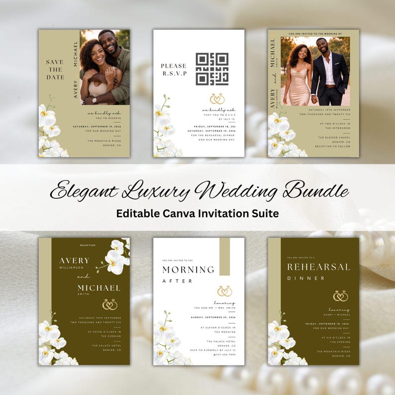 Editable Wedding Invitation Template — Modern, Elegant, Easy to ...