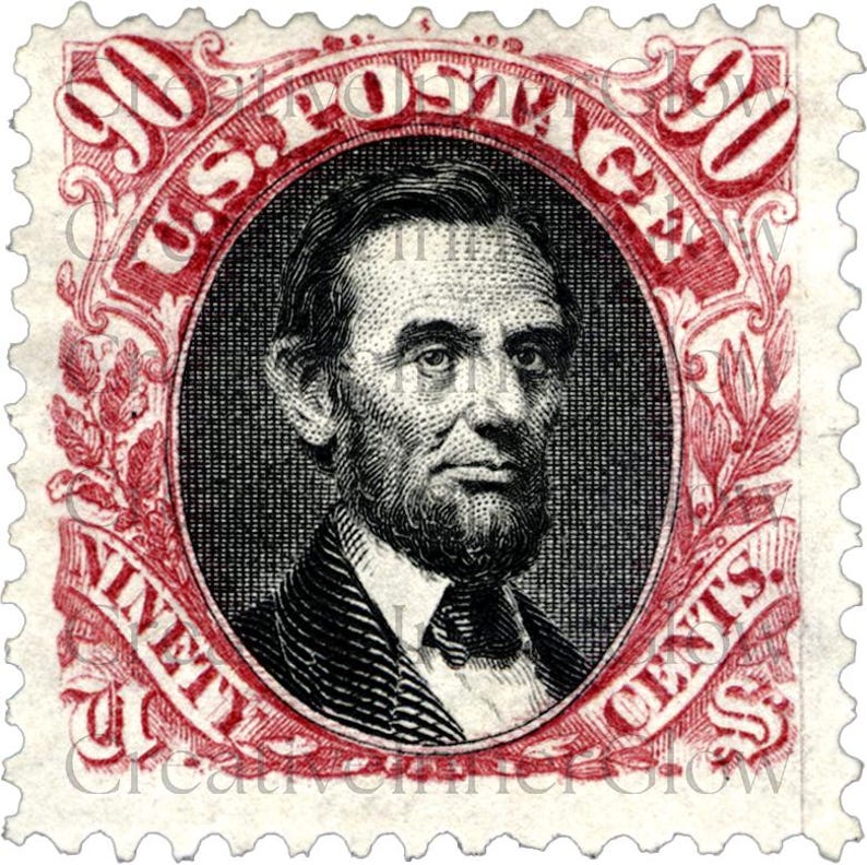 Vintage Postage Stamps Ephemera Printable – Antique Stamp Clipart PNG ...