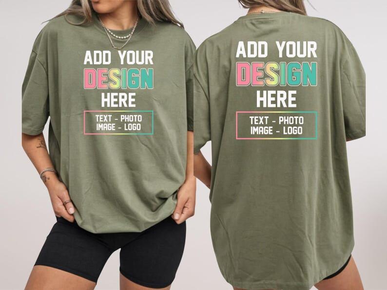 Comfort Colors Custom Photo Shirt With Your Text, Personalized Picture ...