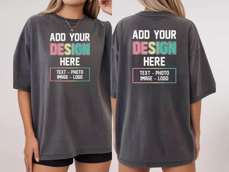 Comfort Colors Custom Photo Shirt With Your Text, Personalized Picture ...