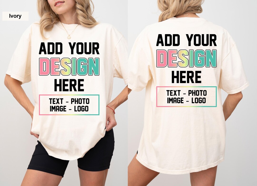 Comfort Colors Custom Photo Shirt With Your Text, Personalized Picture ...