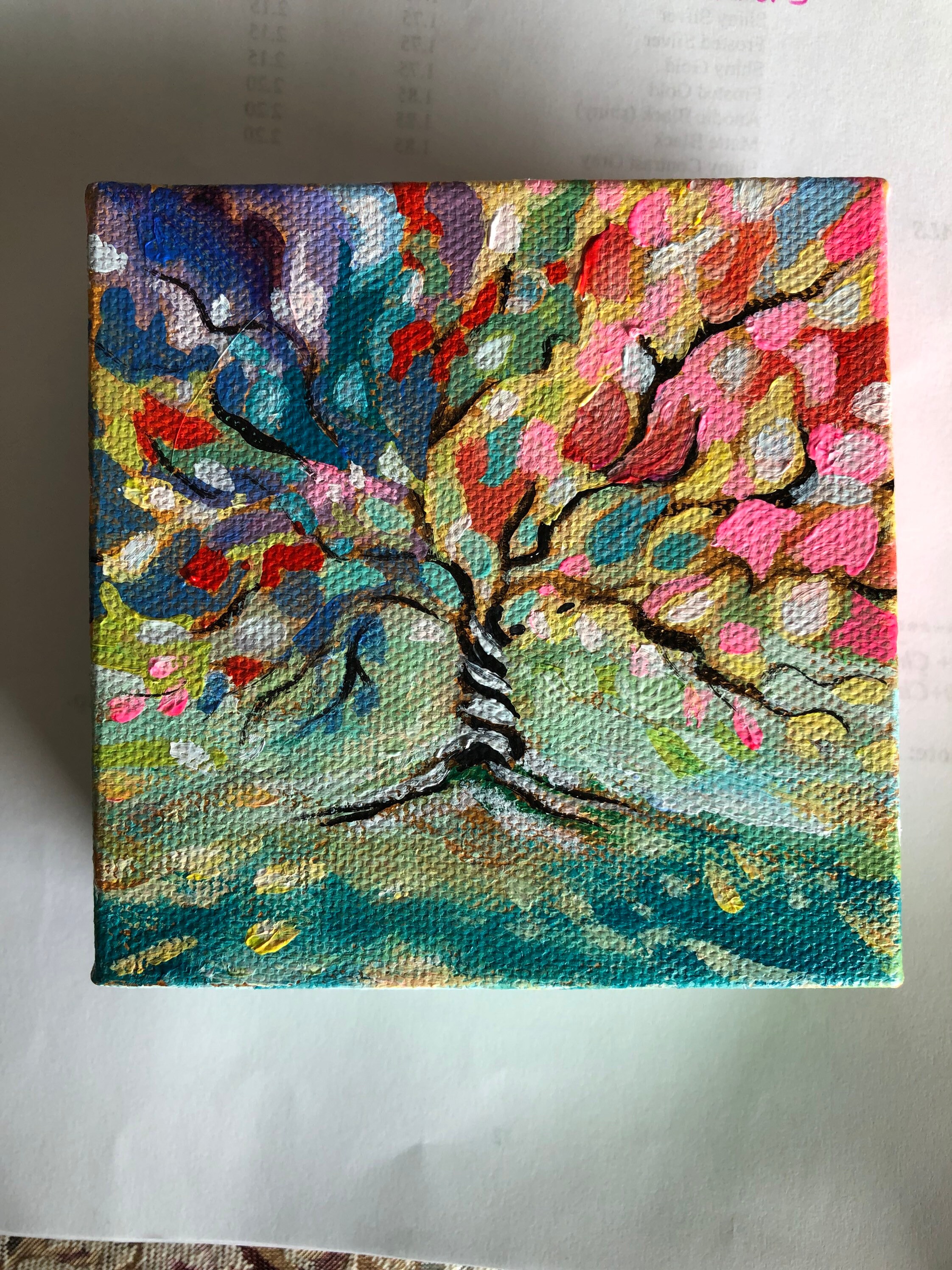 Tree of Life Oil on Canvas 8x10, 12x12 and 14x14 - Etsy