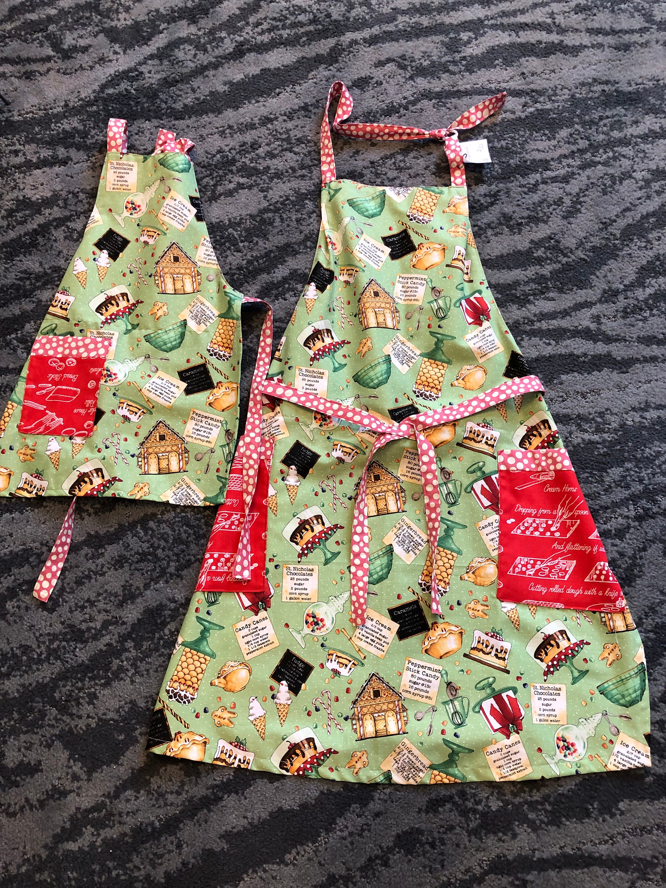 Adults and Children Matching Aprons - Etsy