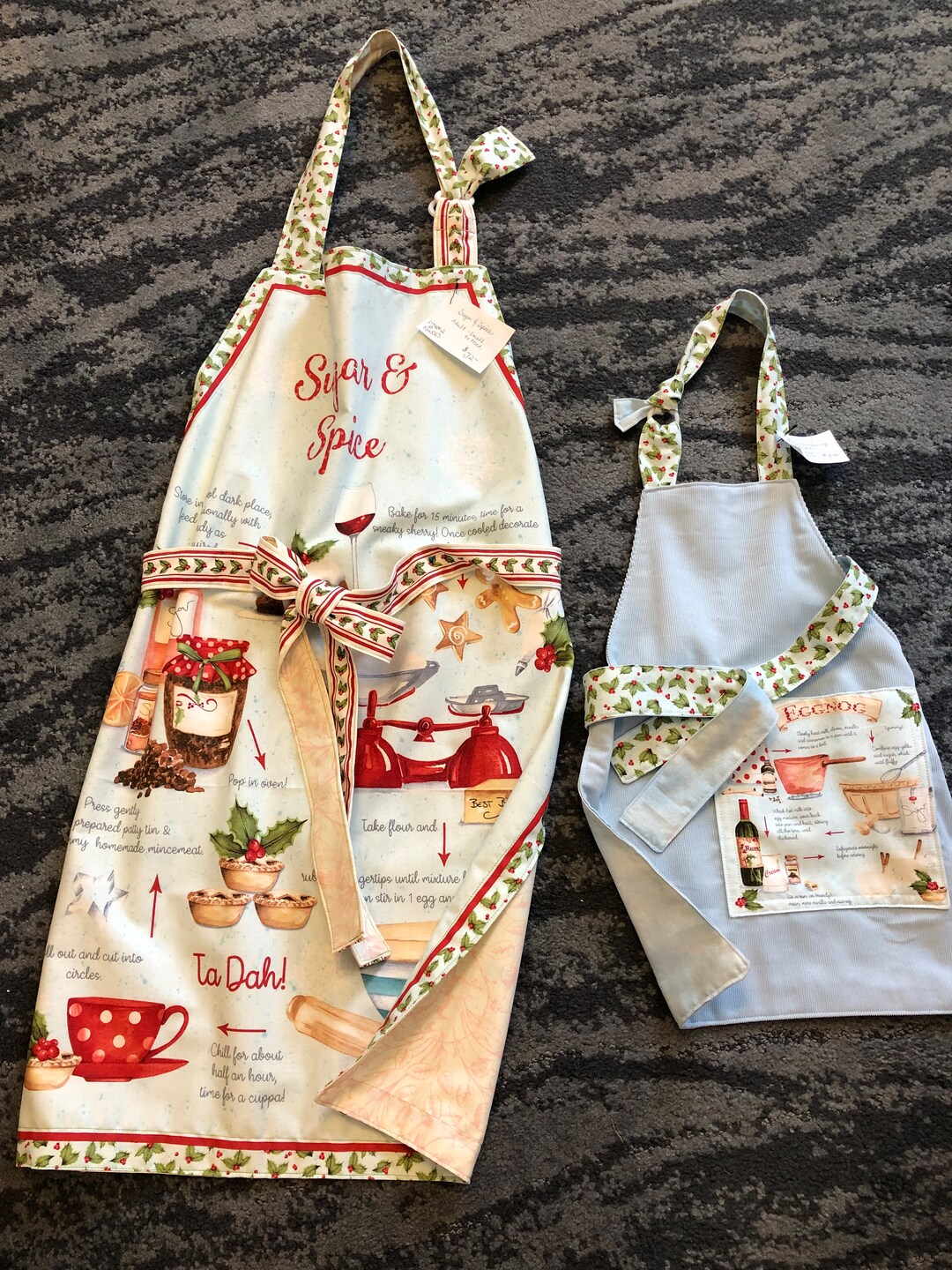 Adults and Children Matching Aprons - Etsy