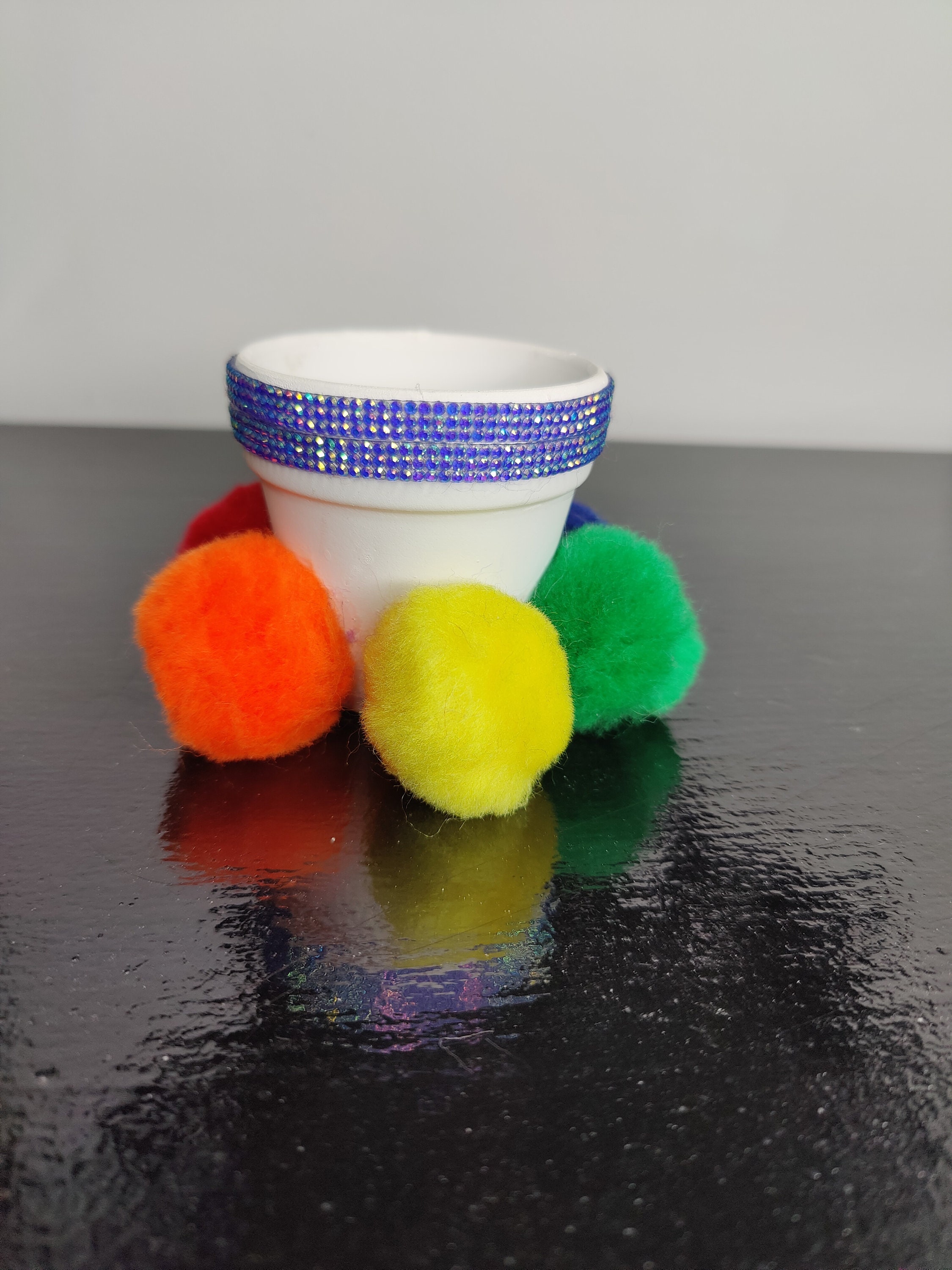 Gay Pride Planter, Gay Pride Pom Pom Planter, Gay Pride Rhinestone ...