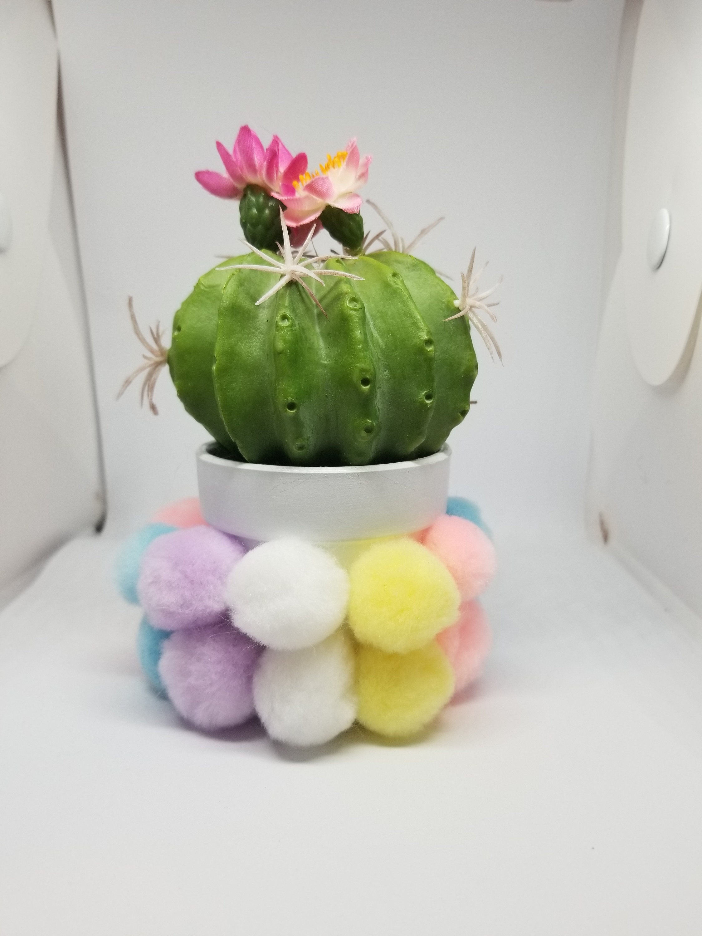 Pom Pom Planter, Pastel Nursery Decor, Pastel Flower Pot, Pastel ...