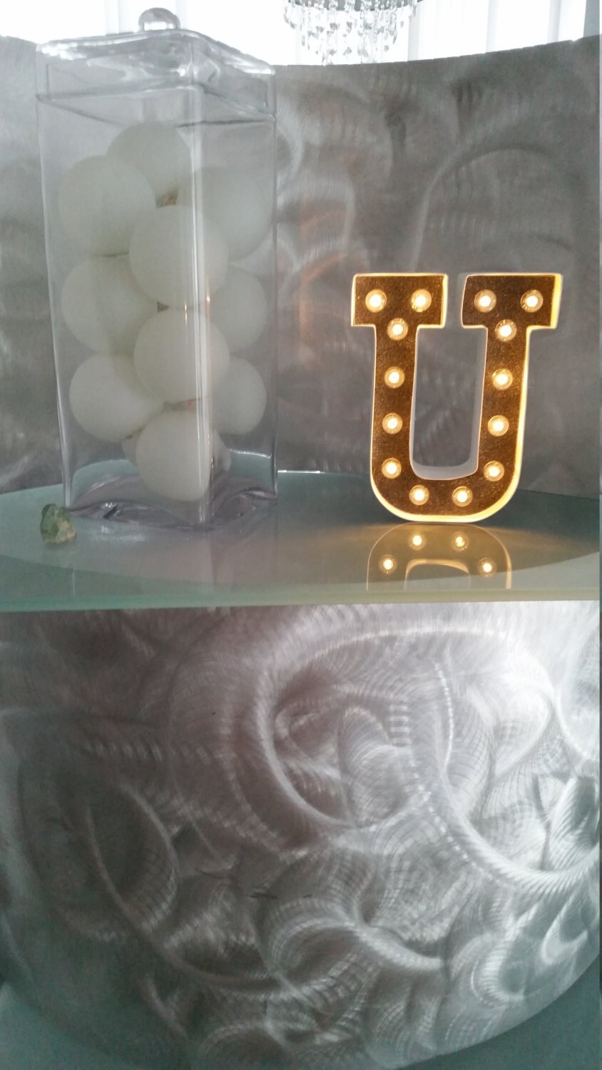 Marquee Letter, Light up Letter U, Marquee Letter Light Up. Black ...