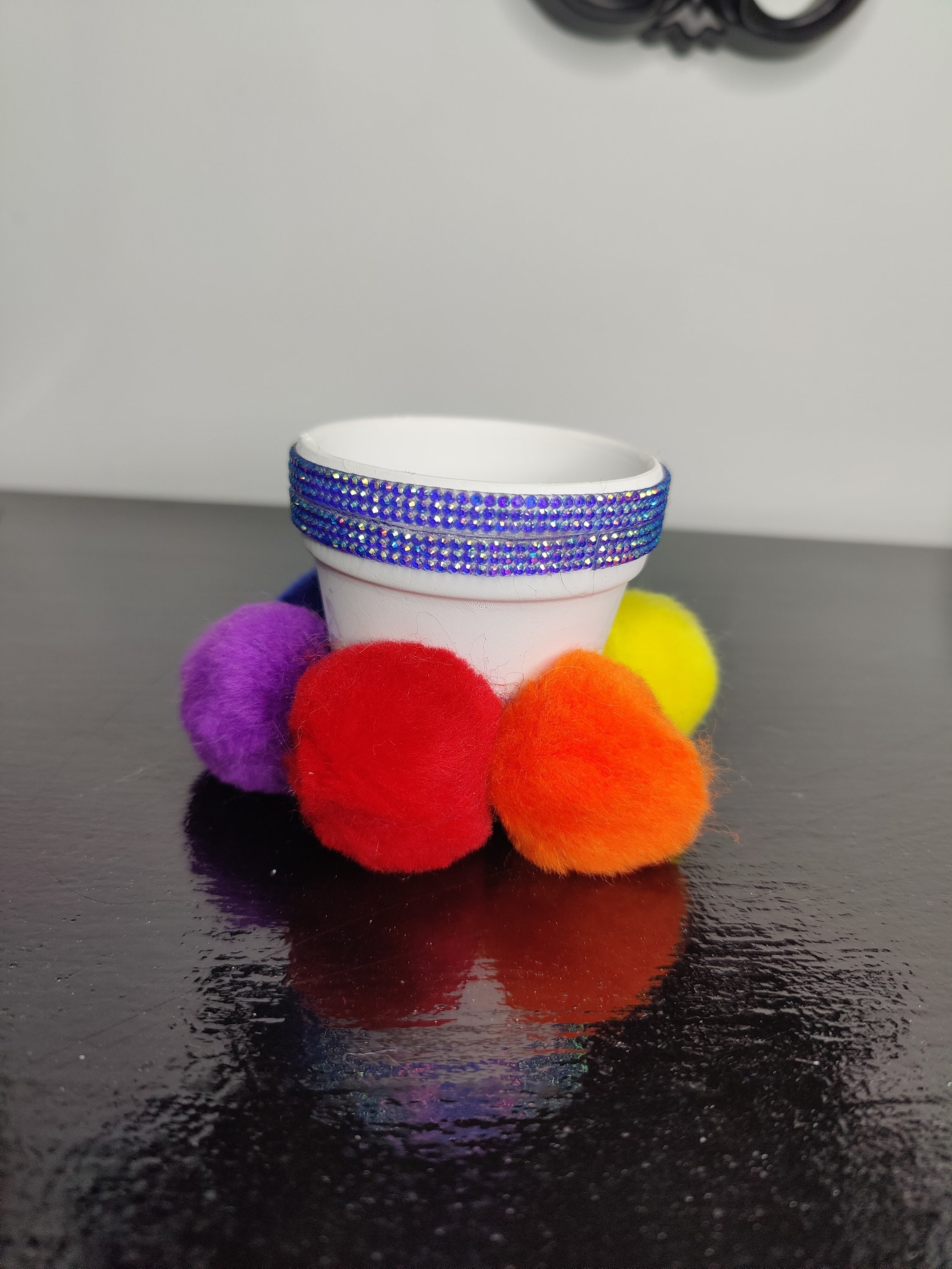 Gay Pride Planter, Gay Pride Pom Pom Planter, Gay Pride Rhinestone ...