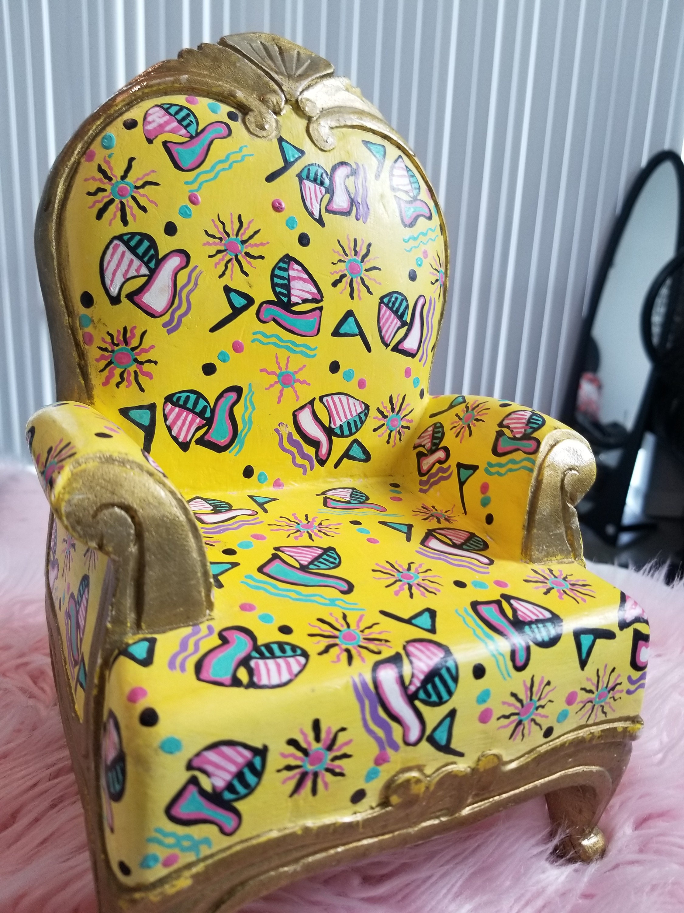 Dolls Chair, Bourke Doll Chair, Painted Doll Chair, Miniature Chair ...