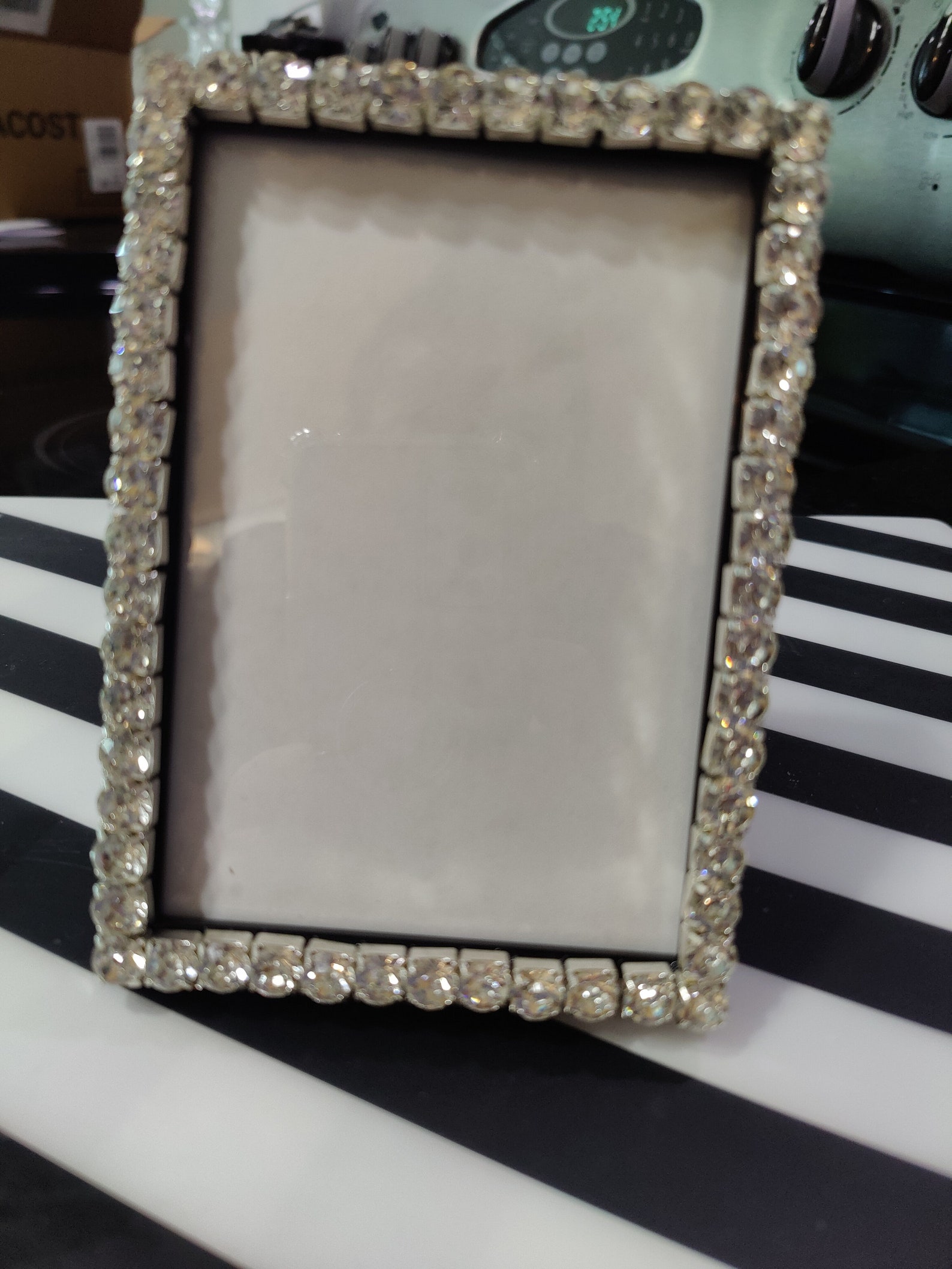 Black Rhinestone Picture Frame,black Photo Frame, Bling Decor, Glam ...