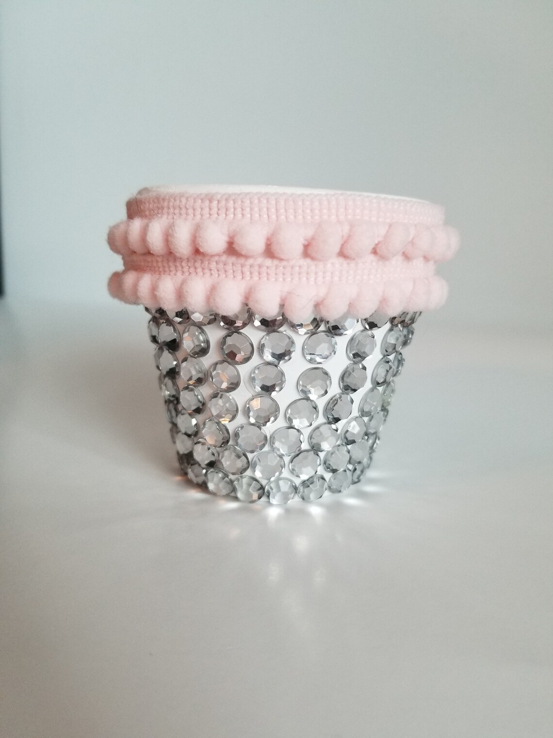 Rhinestone planter, succulent pot ,spring flower pot , bling planter ...