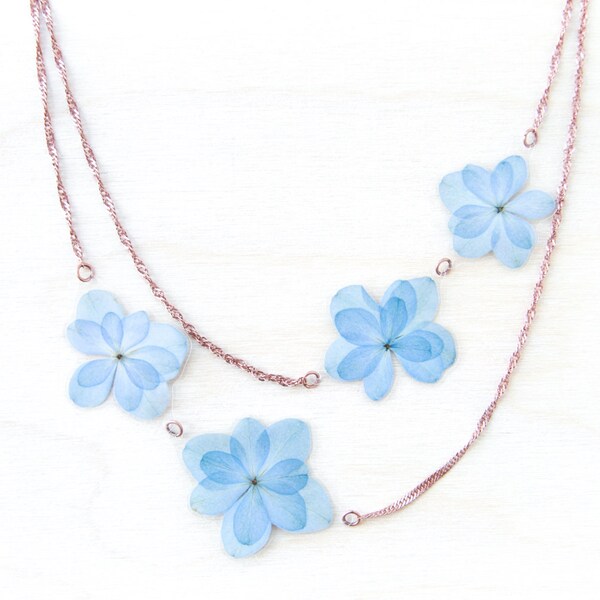 Hydrangea Necklace - Etsy