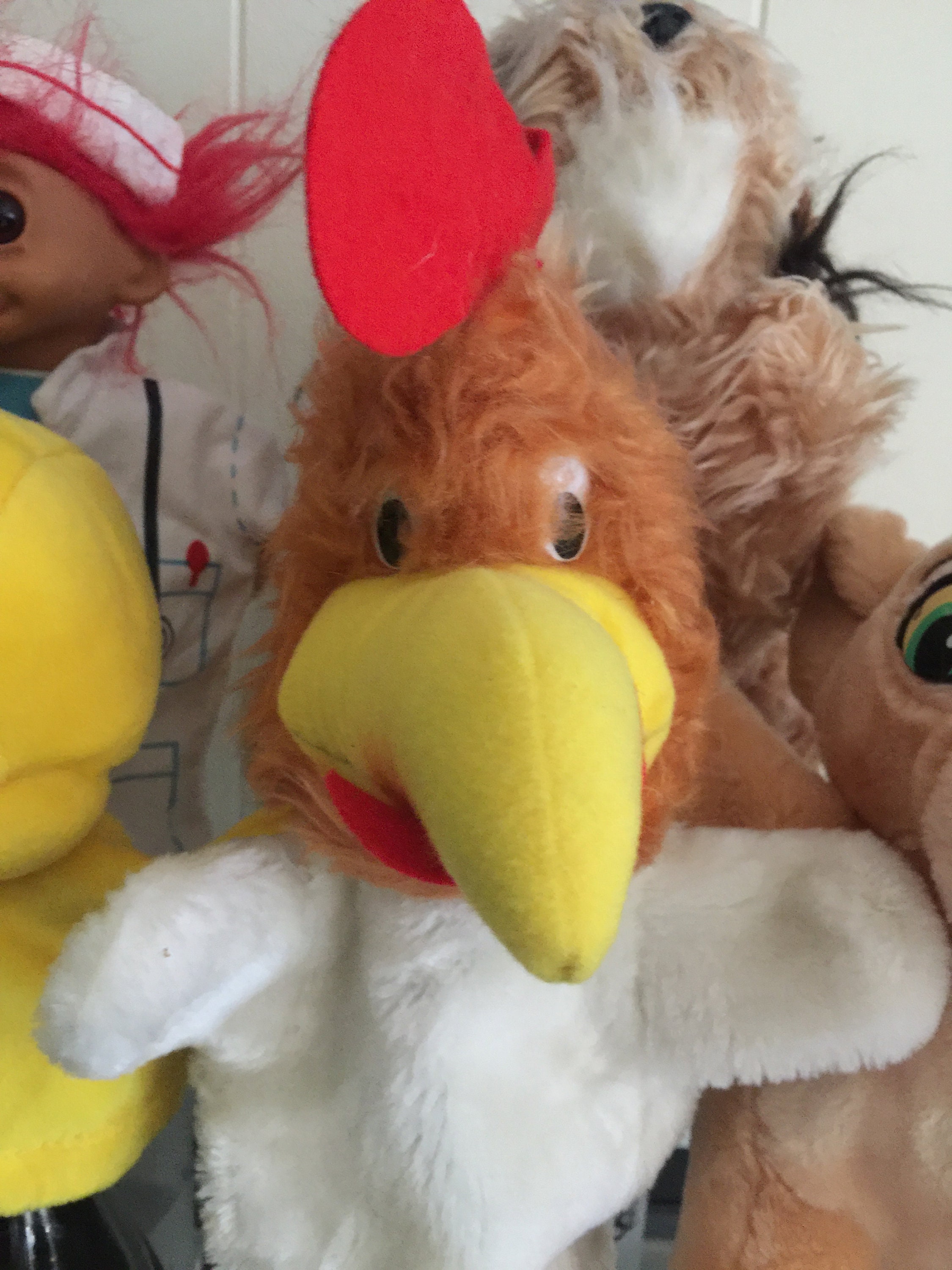 Vintage Set of Puppets,character Lot,cartoon,tv Puppets From 70s-1980s ...