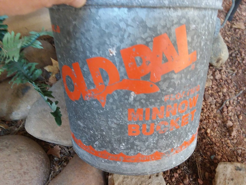 Vintage Old Pal Minnow Bucket,vintage Minnow Bucket,floating Minnow ...