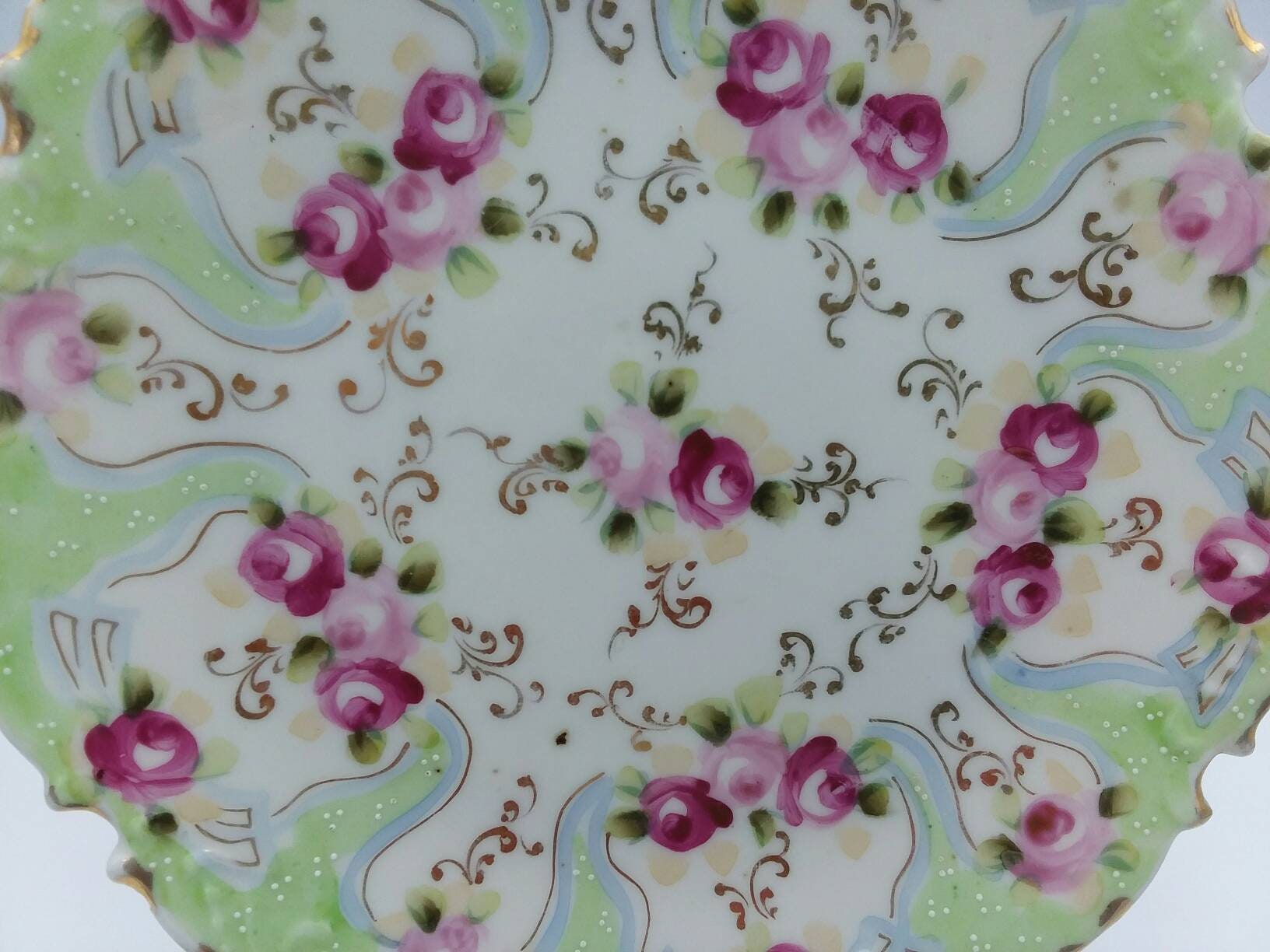 Antique Nippon Plate,handpainted Nippon,hand Painted Nippon Plate ...