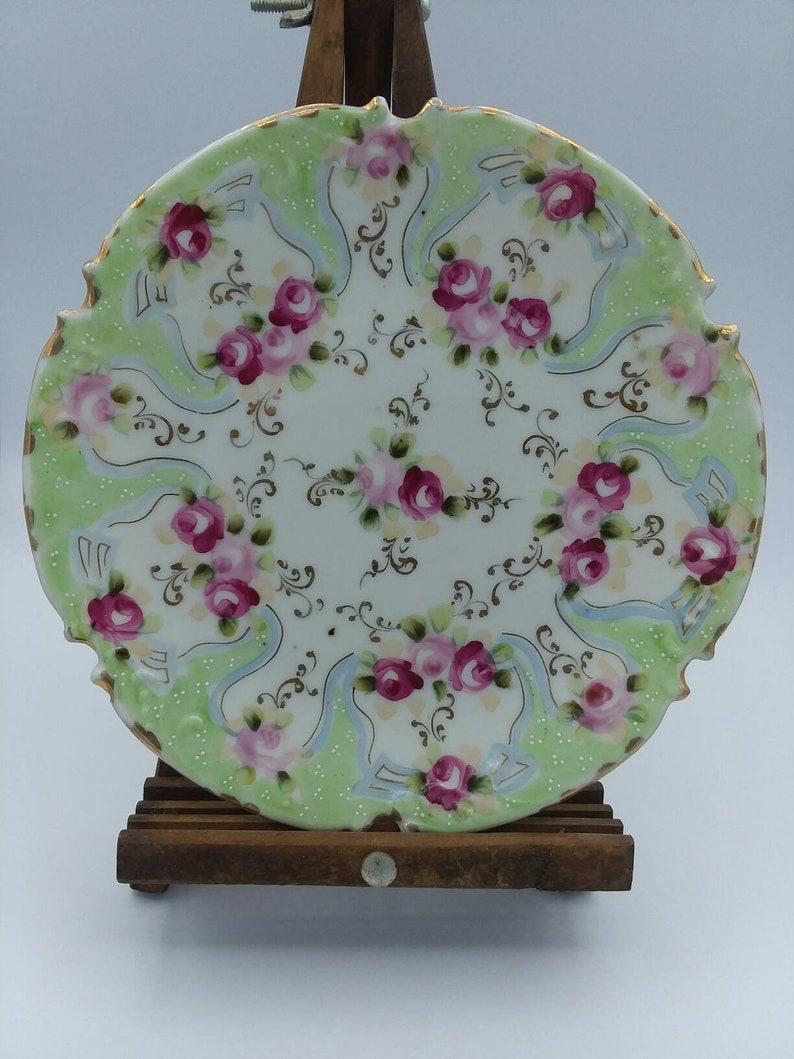 Antique Nippon Plate,handpainted Nippon,hand Painted Nippon Plate ...