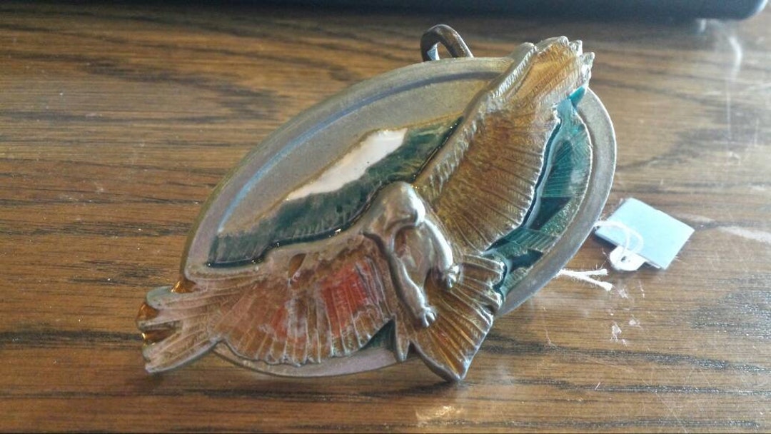 Vintage Eagle Belt Buckle by the Chad Corp, Aurora Colorado,80011,dated ...