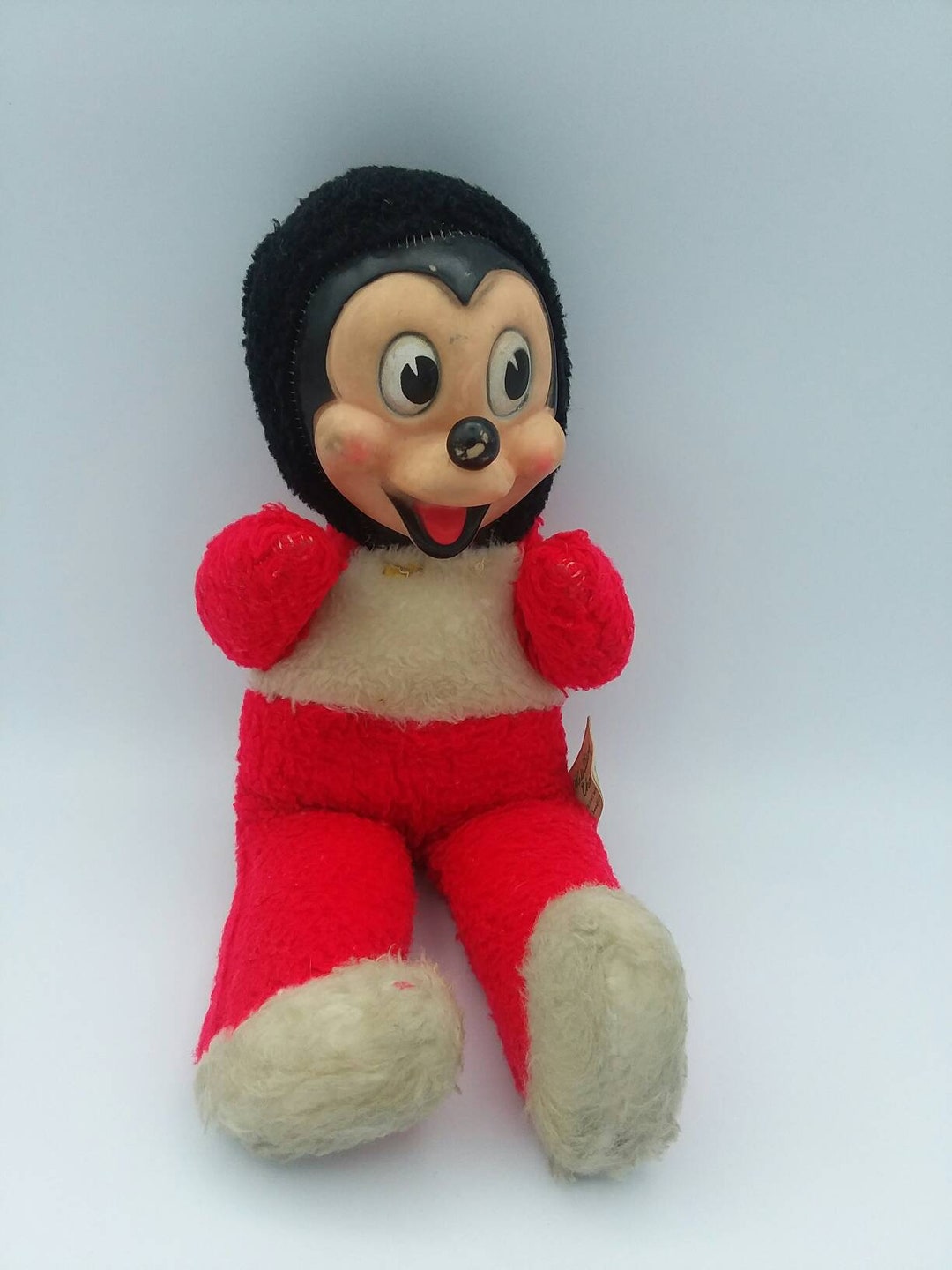 Vintage Mickey Mouse Stuffed Animalmickey Mouse Plushysoft - Etsy