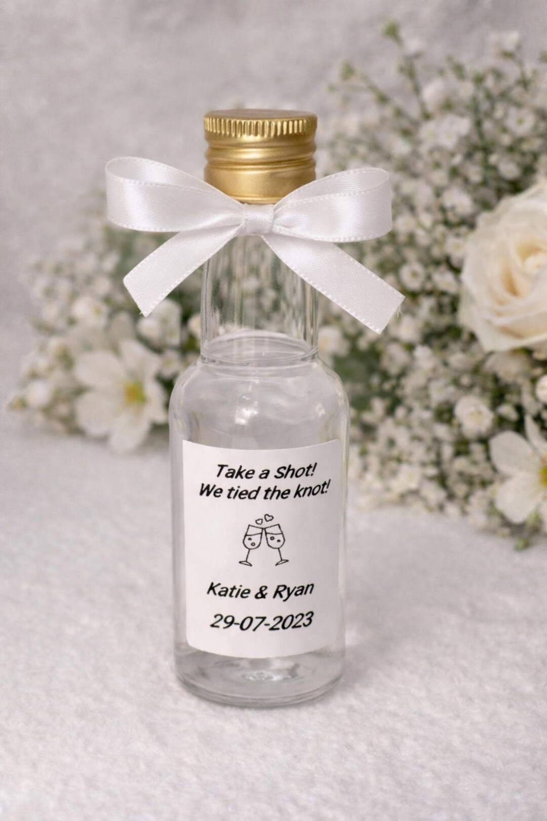 Personalised Shot Bottle Favour - Etsy