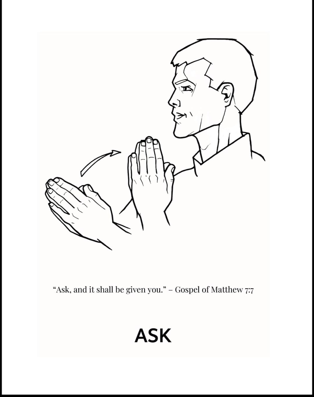 ASL Bible Worksheet | Sign Language Scripture Activity (instant ...