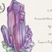 Watercolor Crystal & Gems Clipart, Hand Painted Crystal Illustration ...