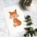Watercolor Fox Clipart, Cute Fox PNG, Nursery Woodland Animal Clipart ...
