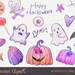 Cute Halloween Clipart Bundle Pink Halloween Party Decor - Etsy