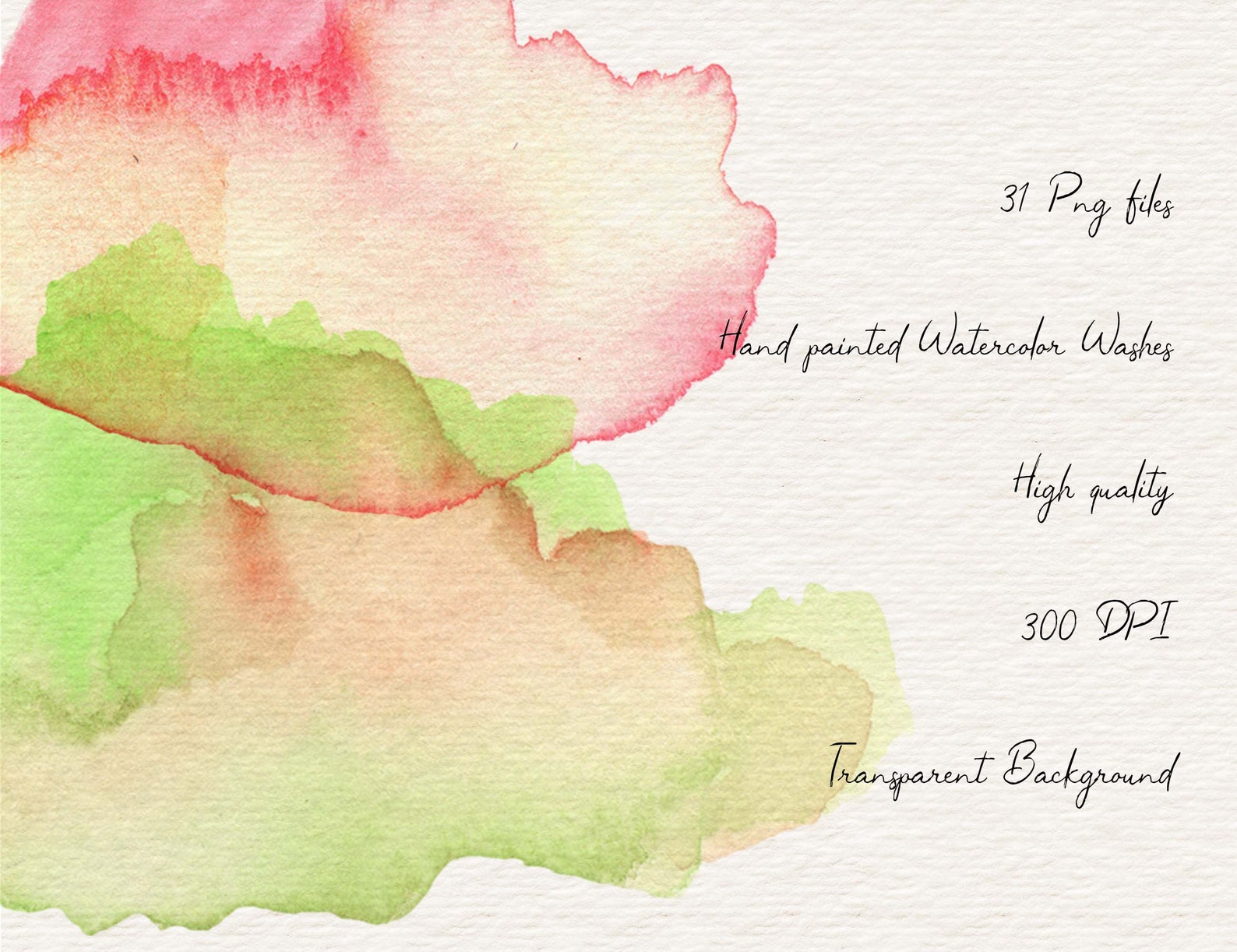 Watercolor Washes Splash Clipart, Hand Painted Splash, Watercolor ...