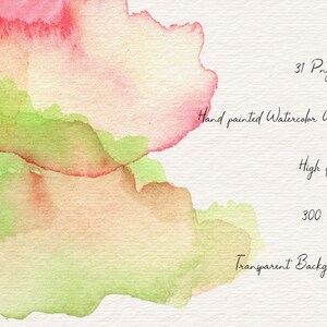 Watercolor Washes Splash Clipart, Hand Painted Splash, Watercolor ...