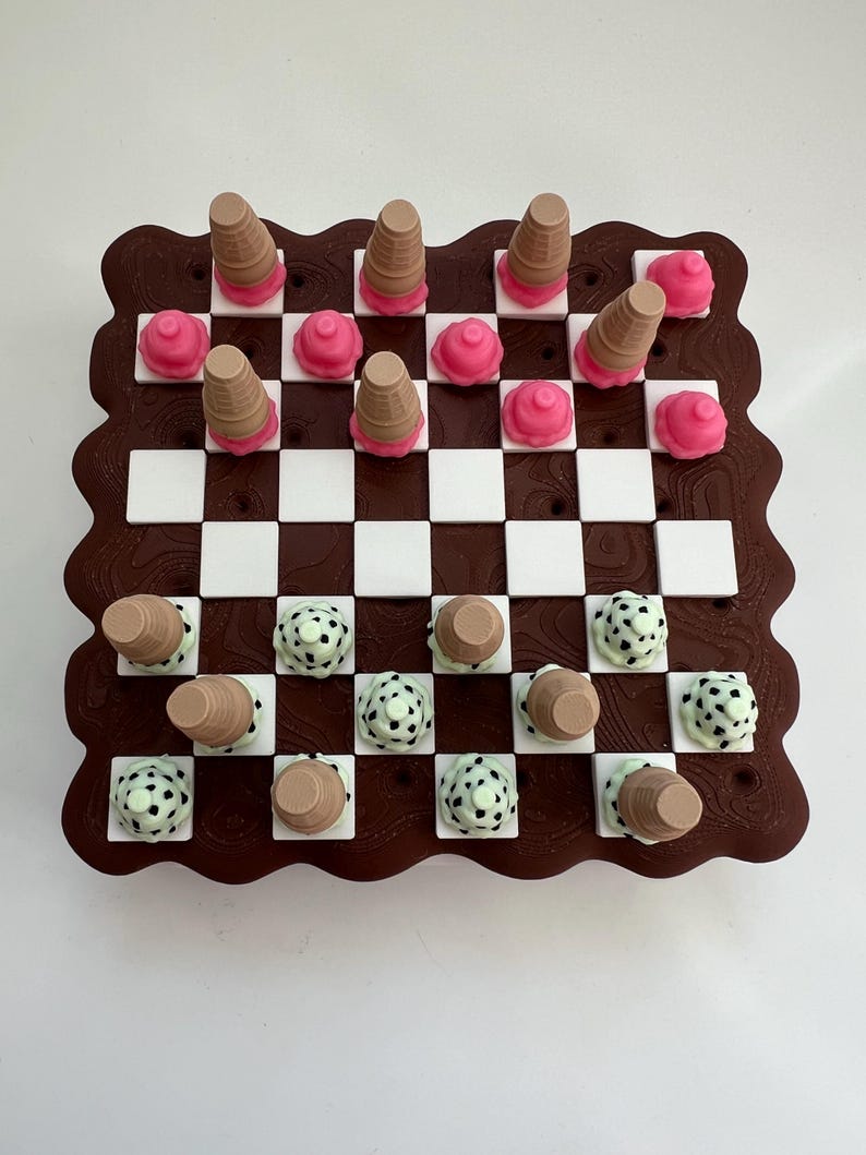 Ice Cream Sandwich 3D Printed Ice Cream Sandwich Checkers Travel ...