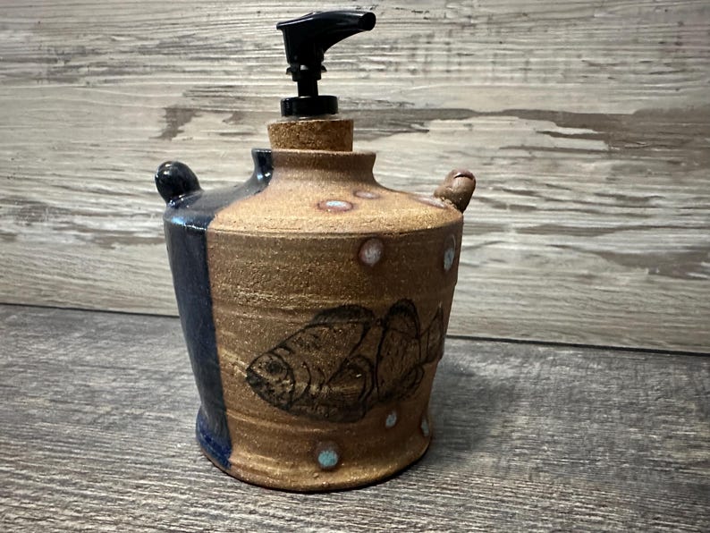 Blue Fish Soap Dispenser - Etsy