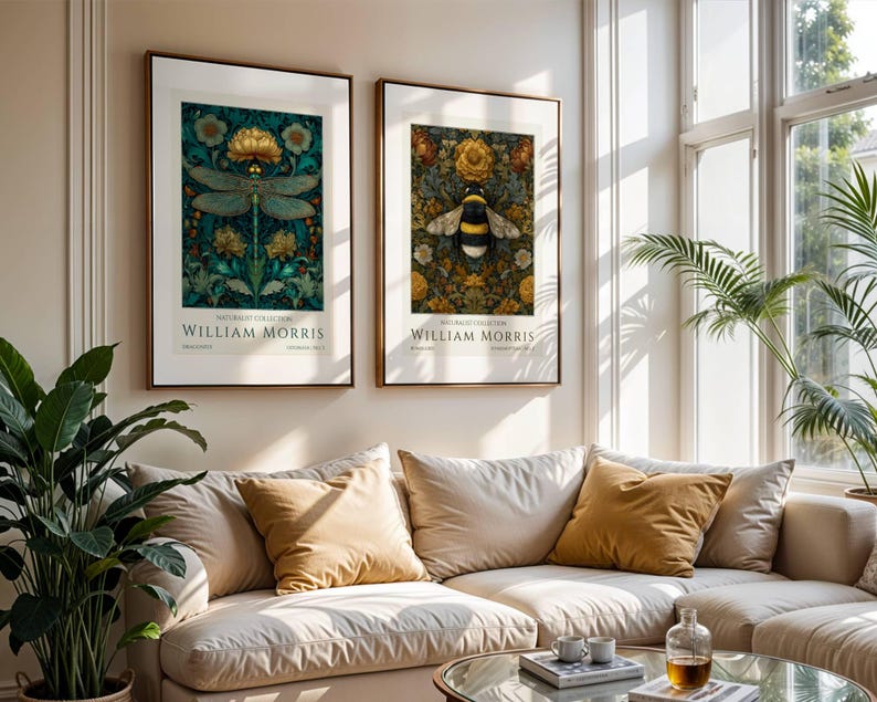 William Morris Insect Poster Set | Collection of 3 | Bumblebee ...