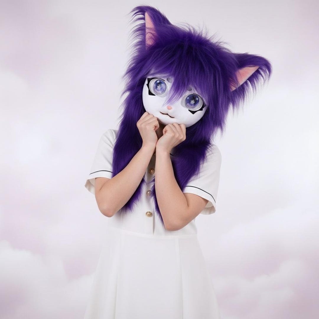 Handmade Kigurumi Fursuit Head Base for Cosplay, Fursuit Mask for Furry ...
