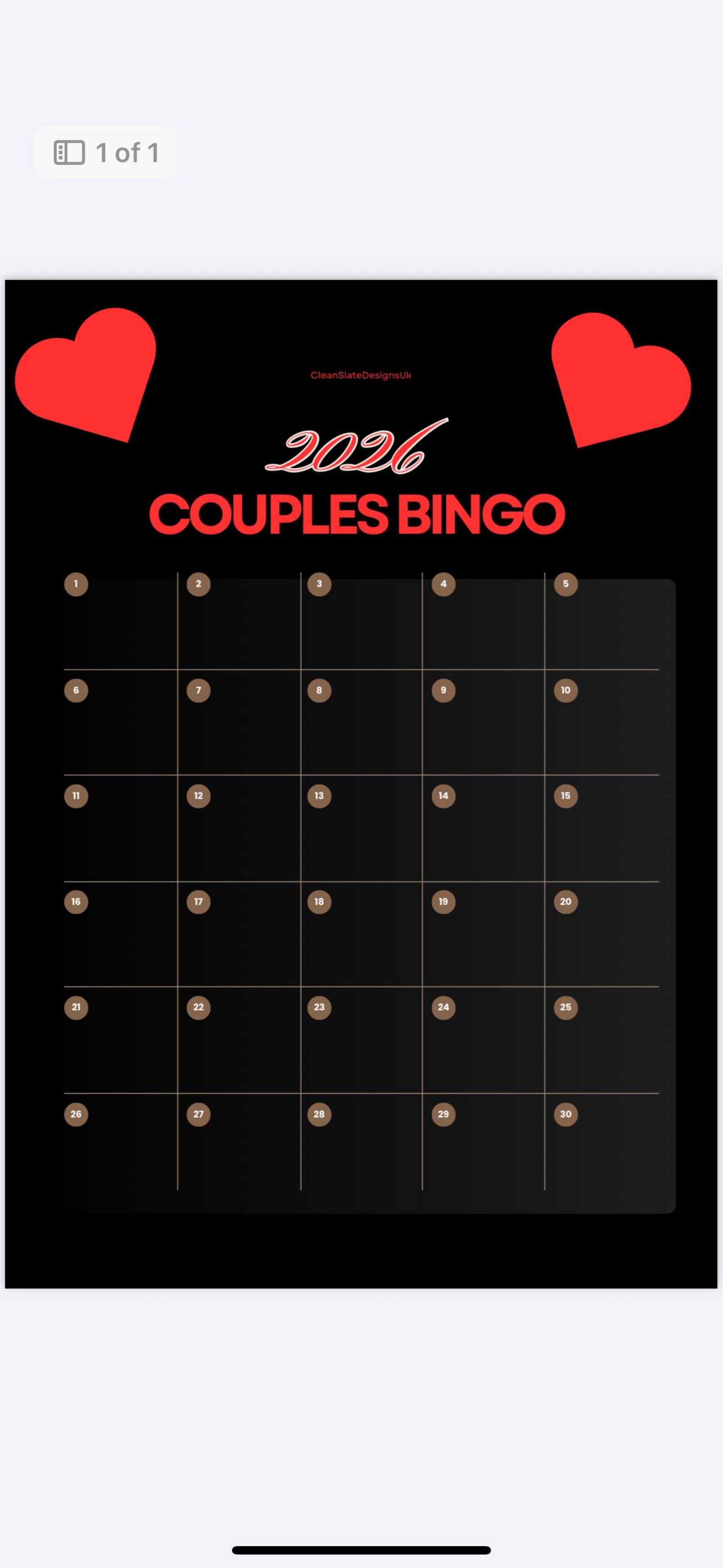 2026 Couples Bingo Bundle | Pre-filled & Blank Bingo Cards | Date Night ...