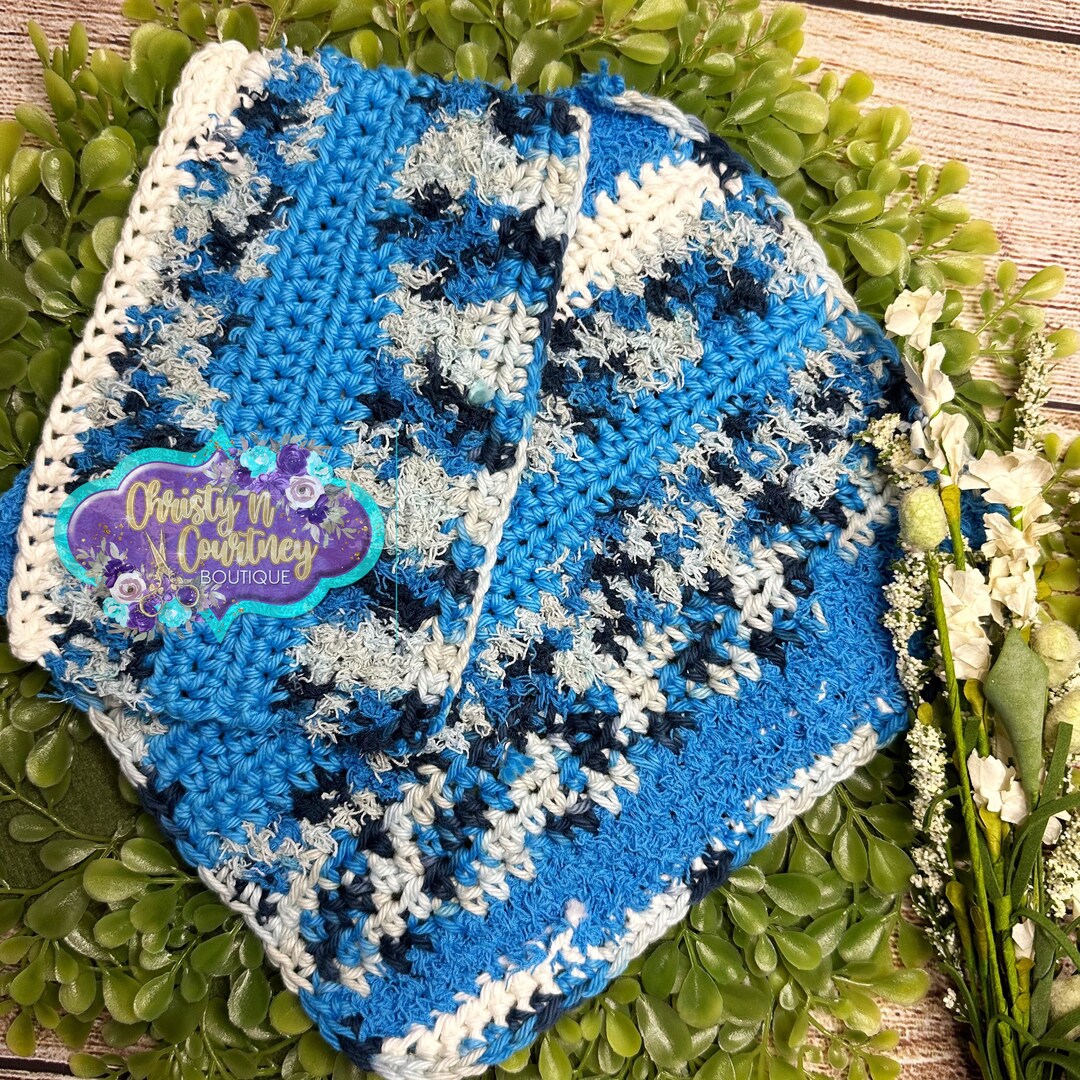 Scrub It Dischrag Crochet Dishcloths Washcloths Cotton Dish Rags Set of ...