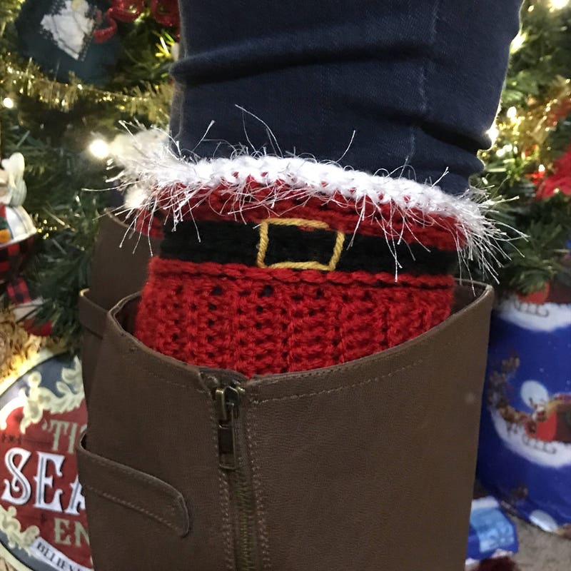 Santa Boot Cuffs - Etsy