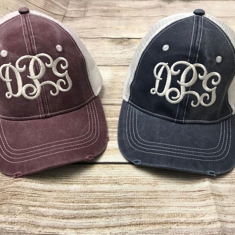Ladies Monogram Baseball Cap Monogrammed Baseball Hat | Etsy