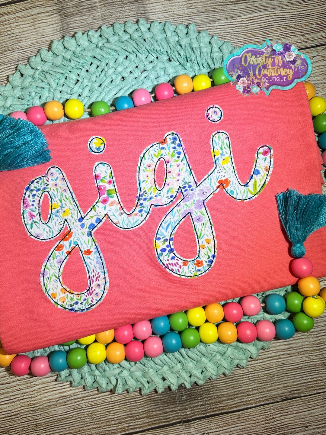 Appliqué Name Shirt, Gigi Shirt, Gigi Personalized Shirt, Gigi ...