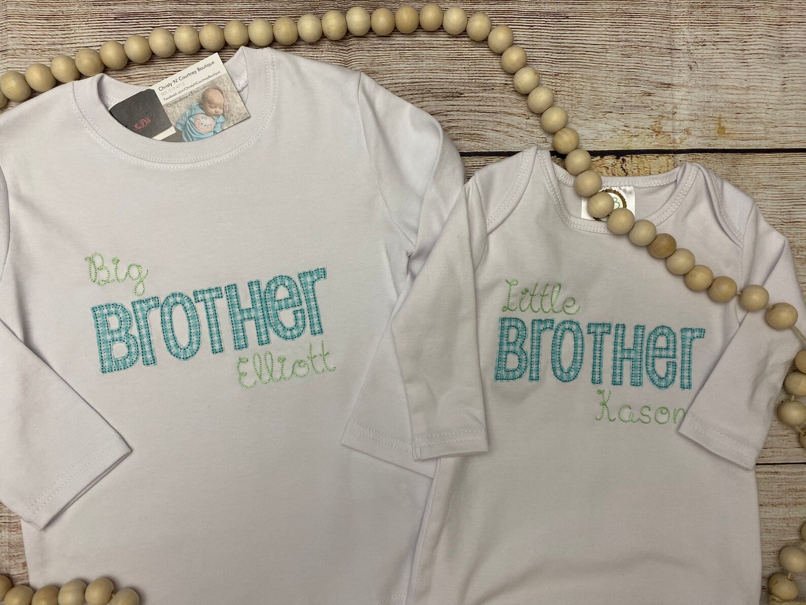 Sibling Shirts Monogrammed Personalized Sibling Outfits Big | Etsy