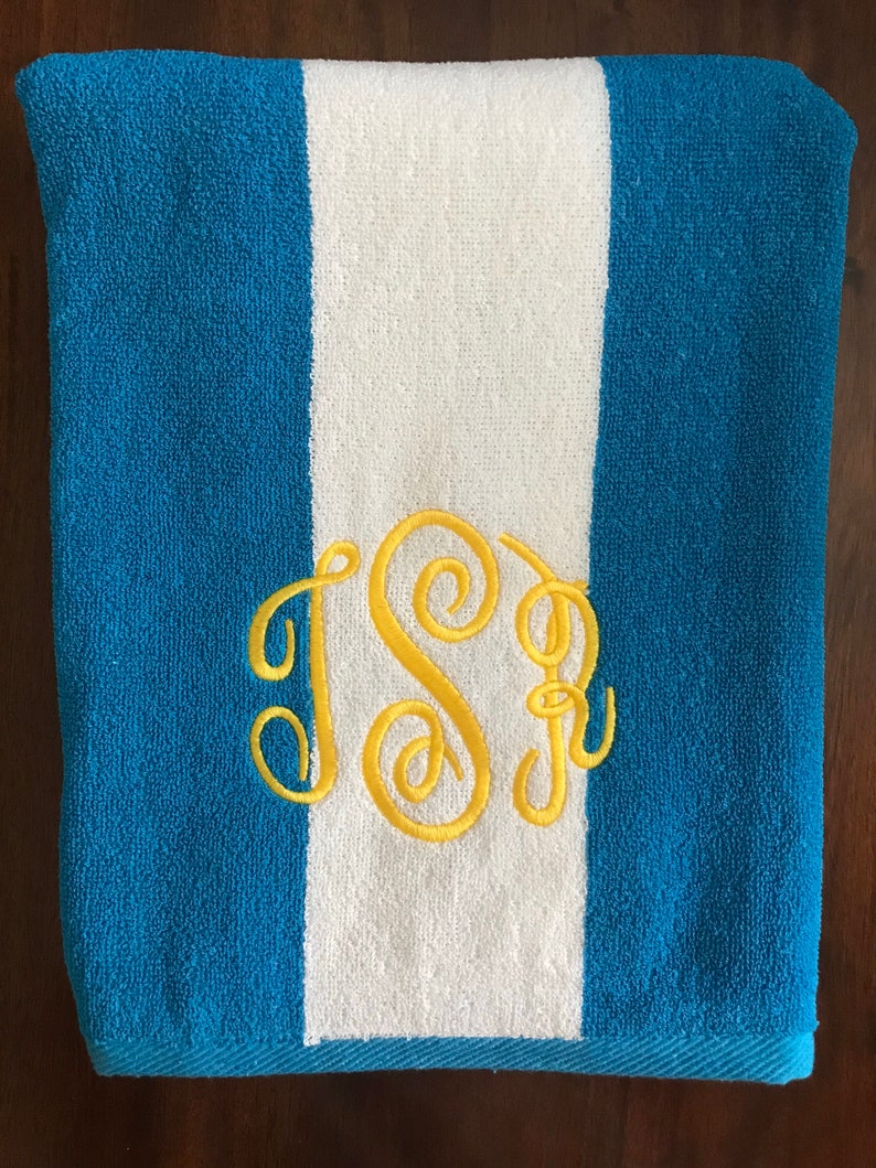 Monogrammed Beach Towels Personalized Pool Towel Monogrammed - Etsy