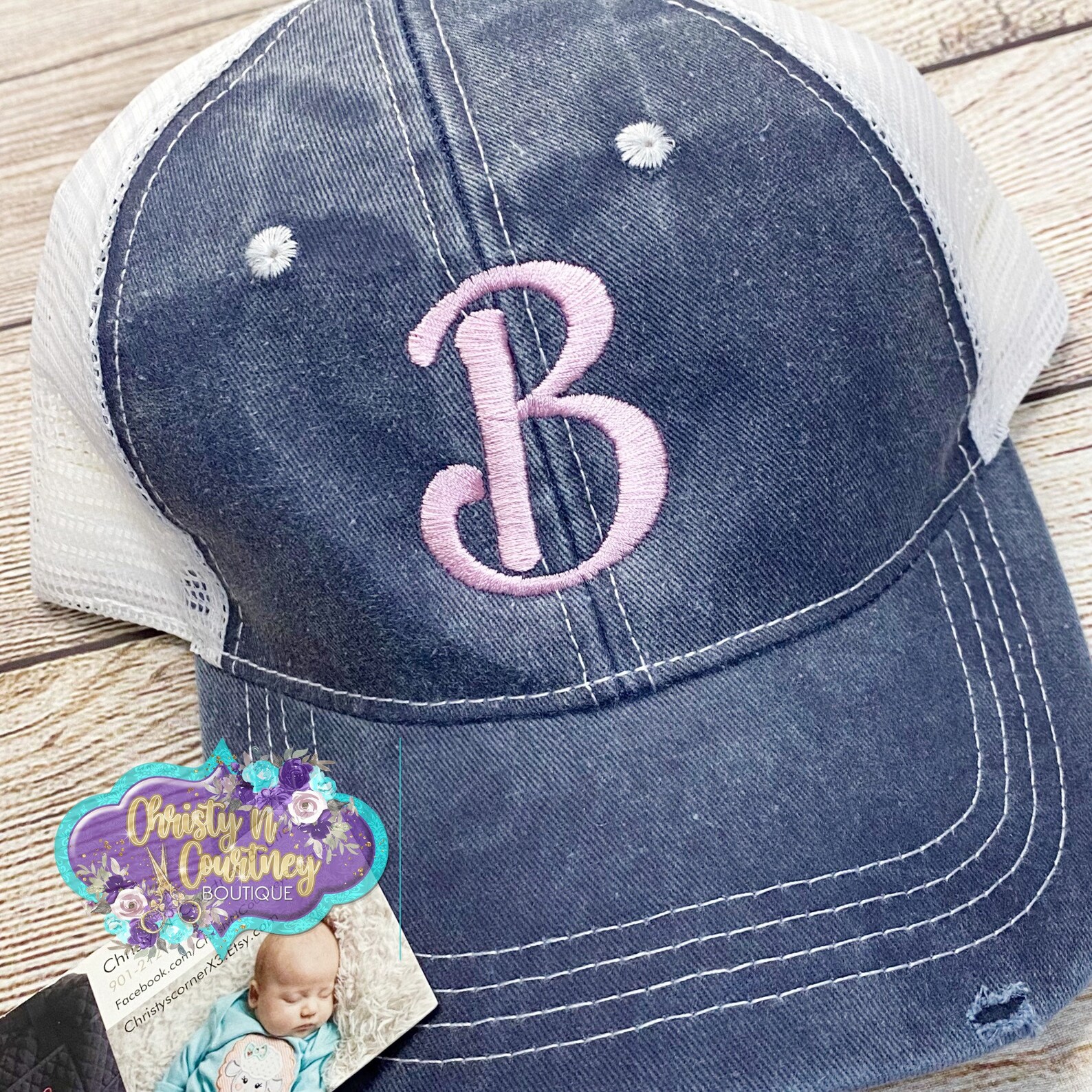 Ladies Monogram Baseball Cap Monogrammed Baseball Hat - Etsy