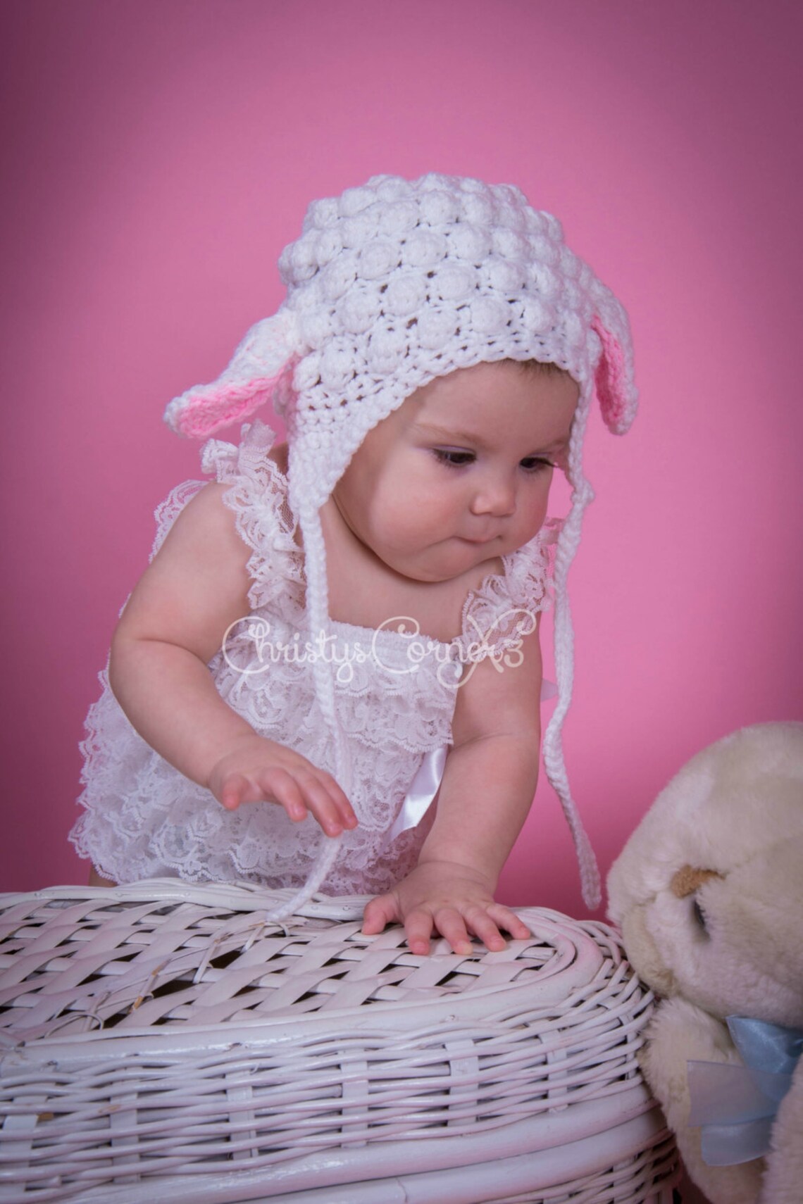 Crochet Lamb Hat MADE TO ORDER Easter Crochet Beanie Photo - Etsy