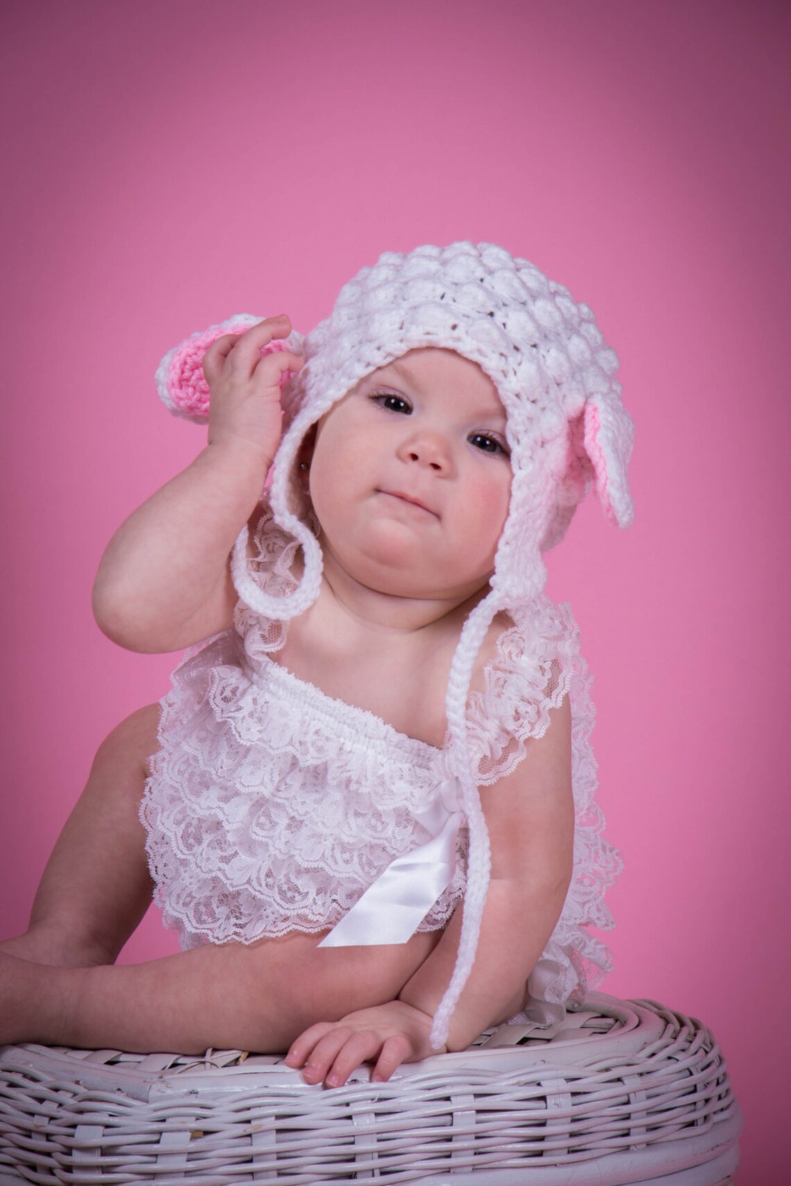 Crochet Lamb Hat MADE TO ORDER Easter Crochet Beanie Photo - Etsy