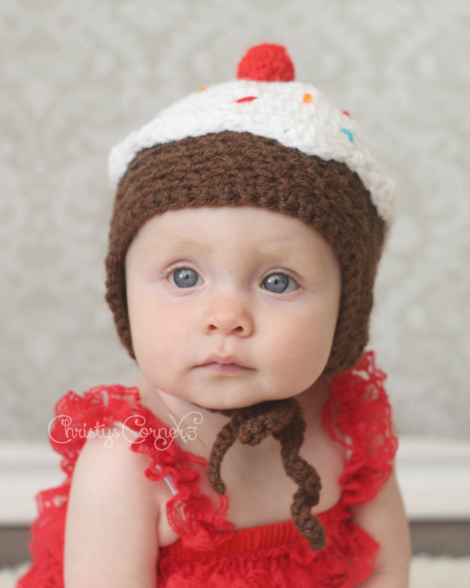 Ice Cream Sundae Hat Crochet Baby Hat Baby Cupcake Hat - Etsy