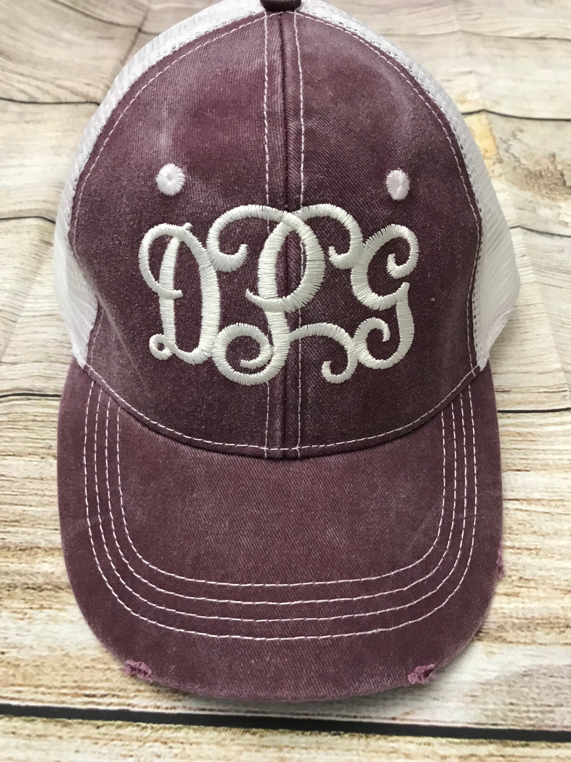 Ladies Monogram Baseball Cap Monogrammed Baseball Hat | Etsy