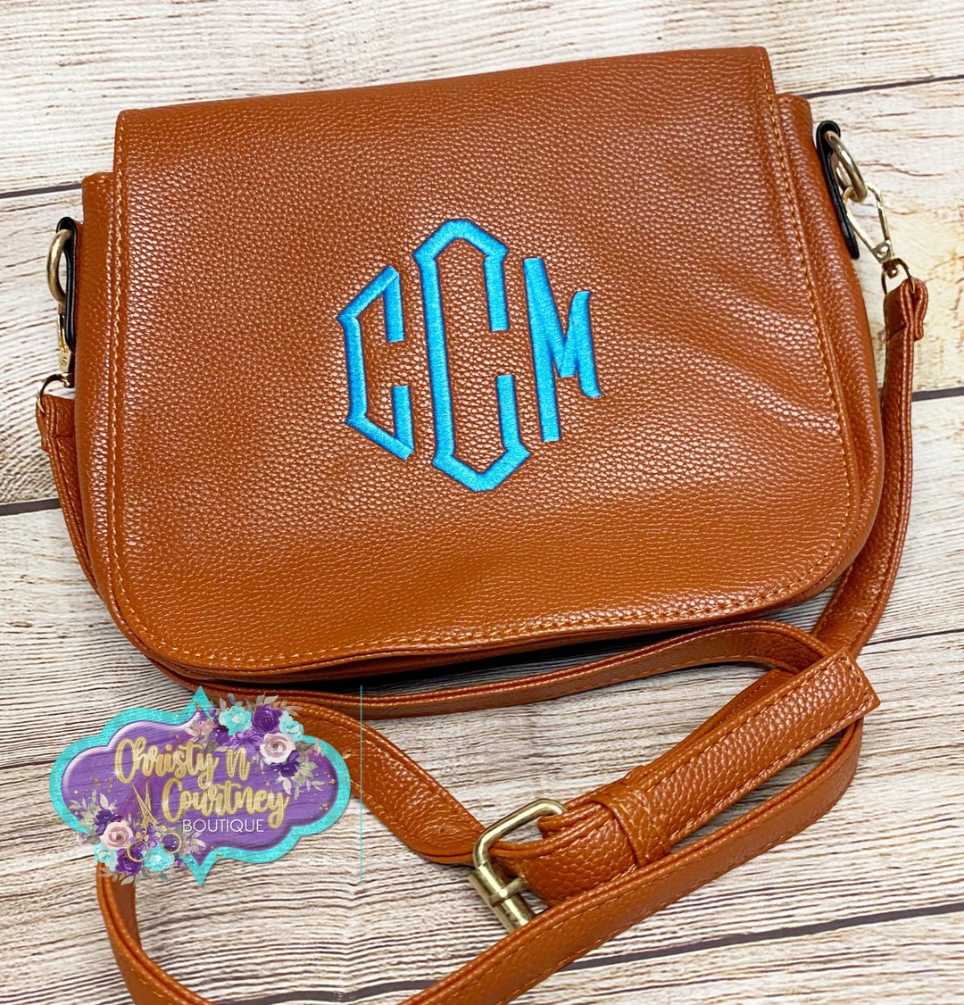Monogrammed Crossbody Purse, Personalized Gift for Mom, Monogram Purse ...