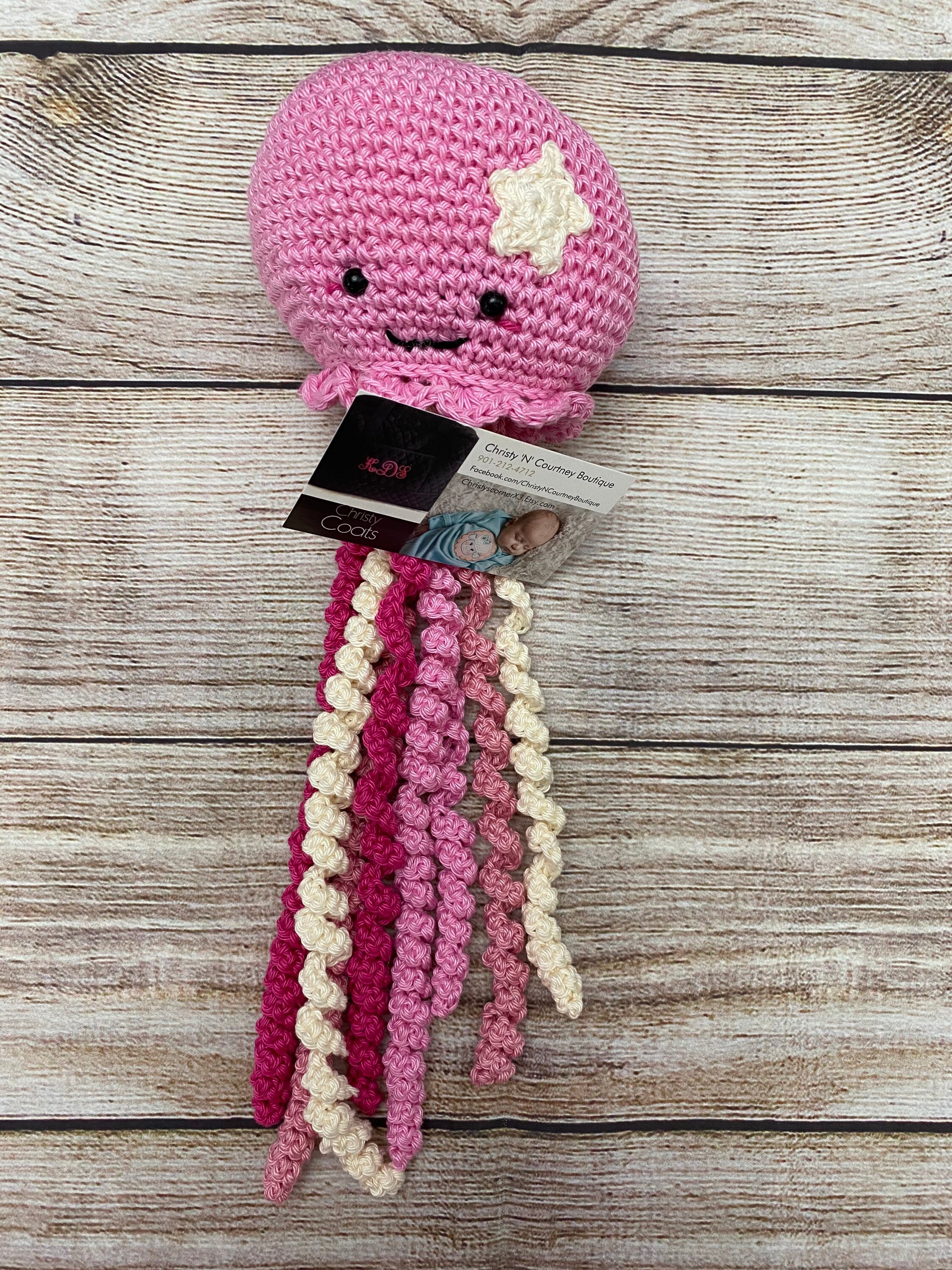 Crochet Octopus Toy for Preemie, Crochet Jellyfish Toy for Preemie, Sea ...
