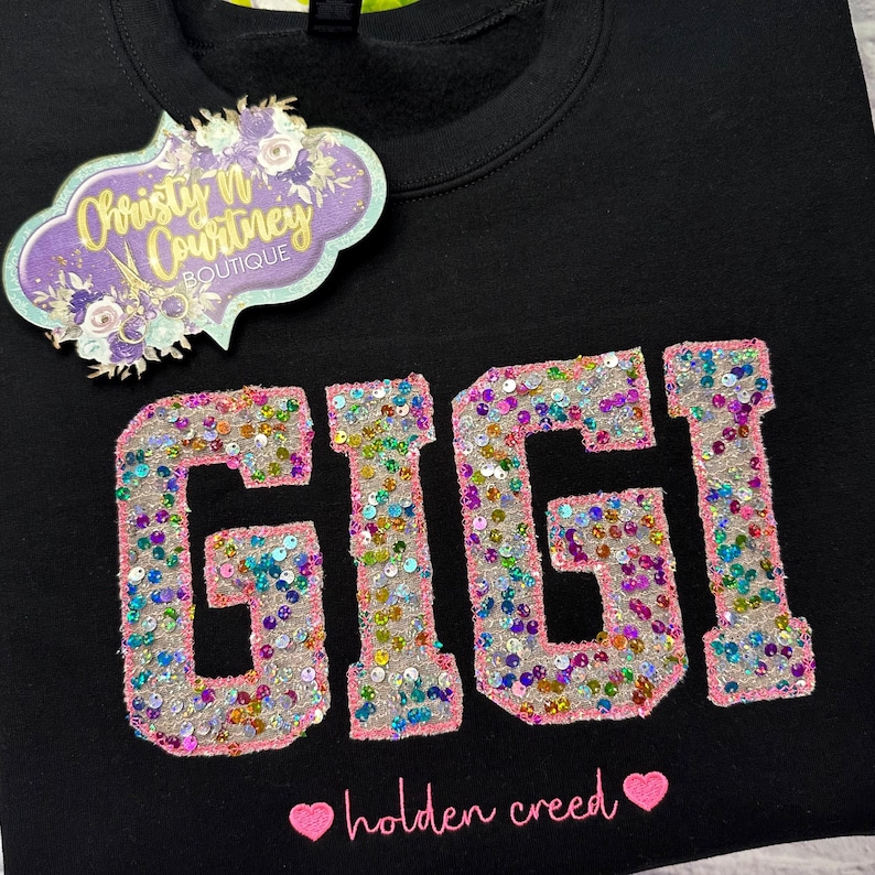 Sparkle Custom Name Shirt, Personalized Gigi Shirt, Gigi Shirt With ...